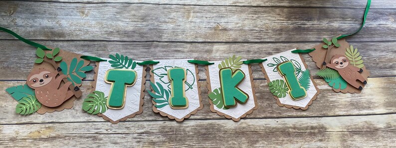 Sloth Banner Sloth party Sloth | Etsy