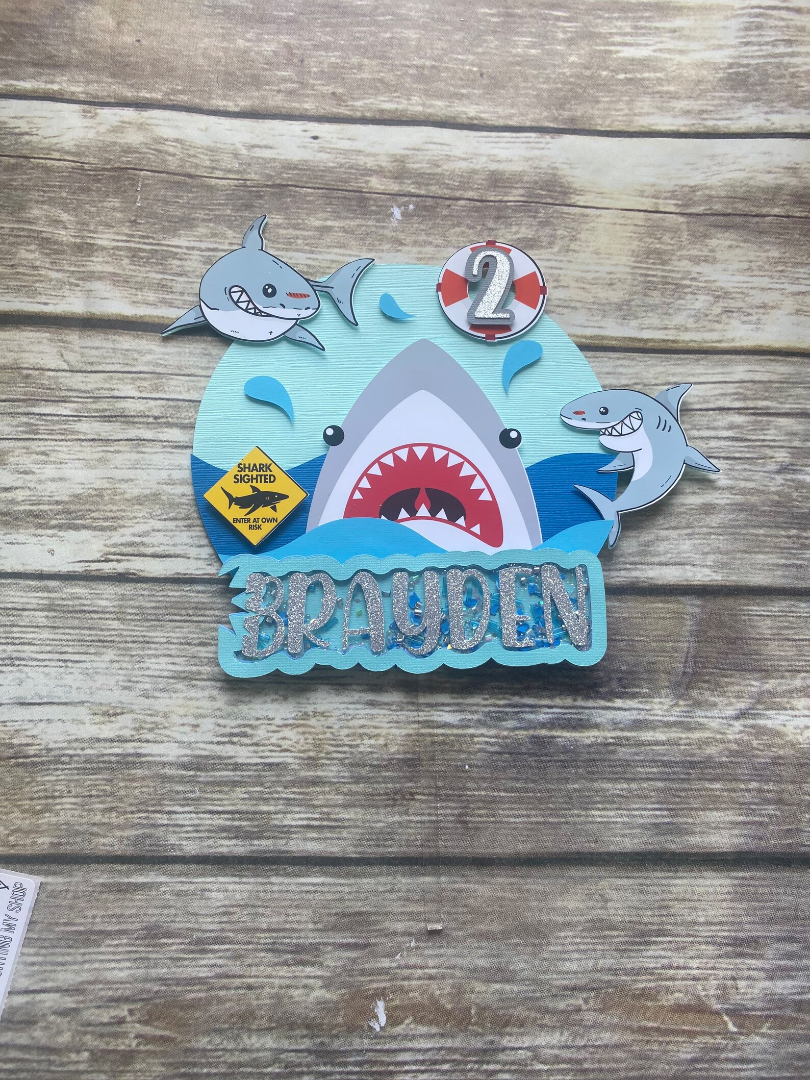 Shark Cake Topper Shark Topper Shark Party - Etsy Canada