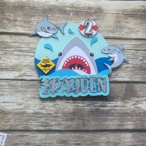 Shark Cake Topper, Shark Topper, Shark Party - Etsy