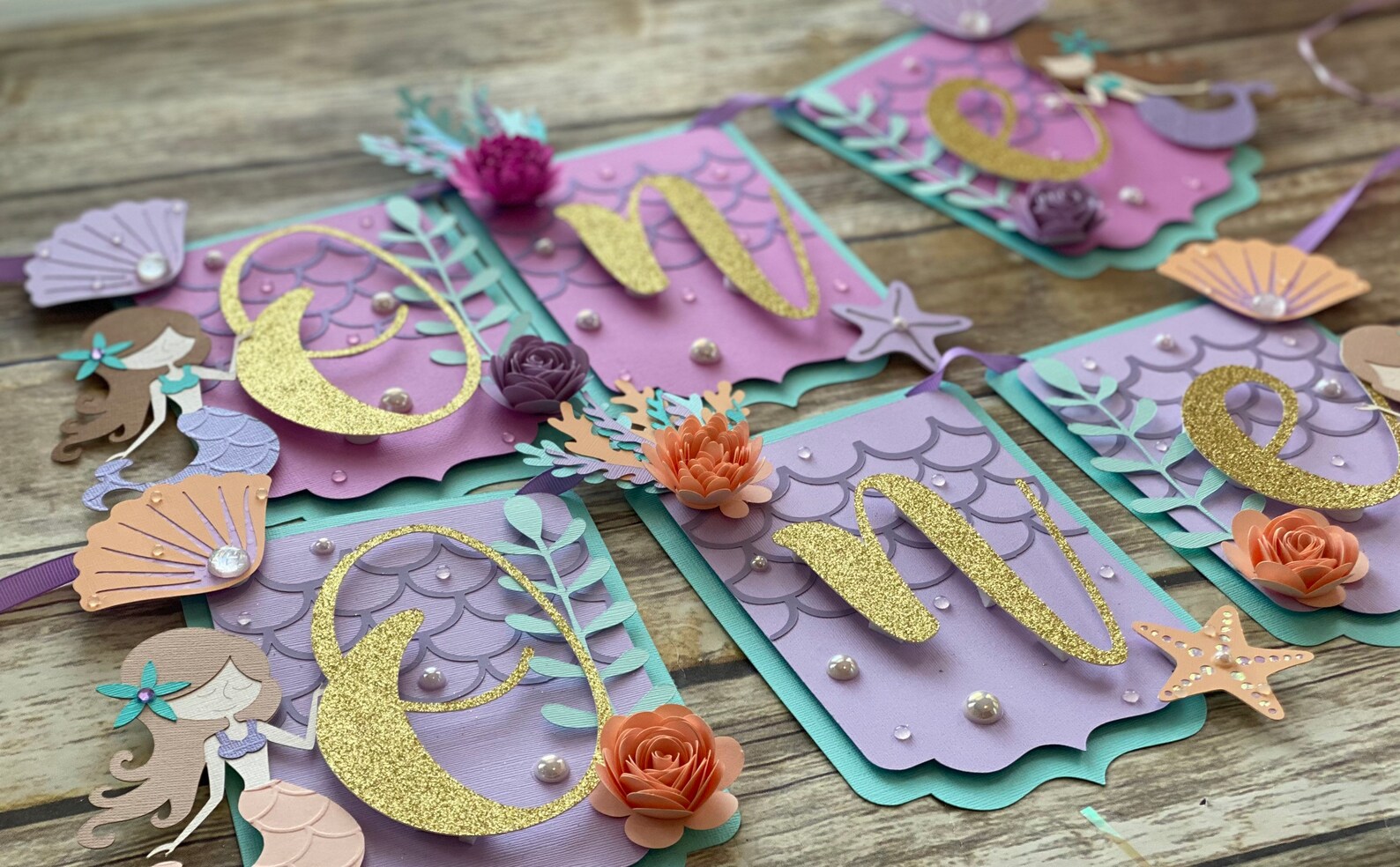 Mermaid Banner Mermaid Party Mermaid Banner High Chair - Etsy