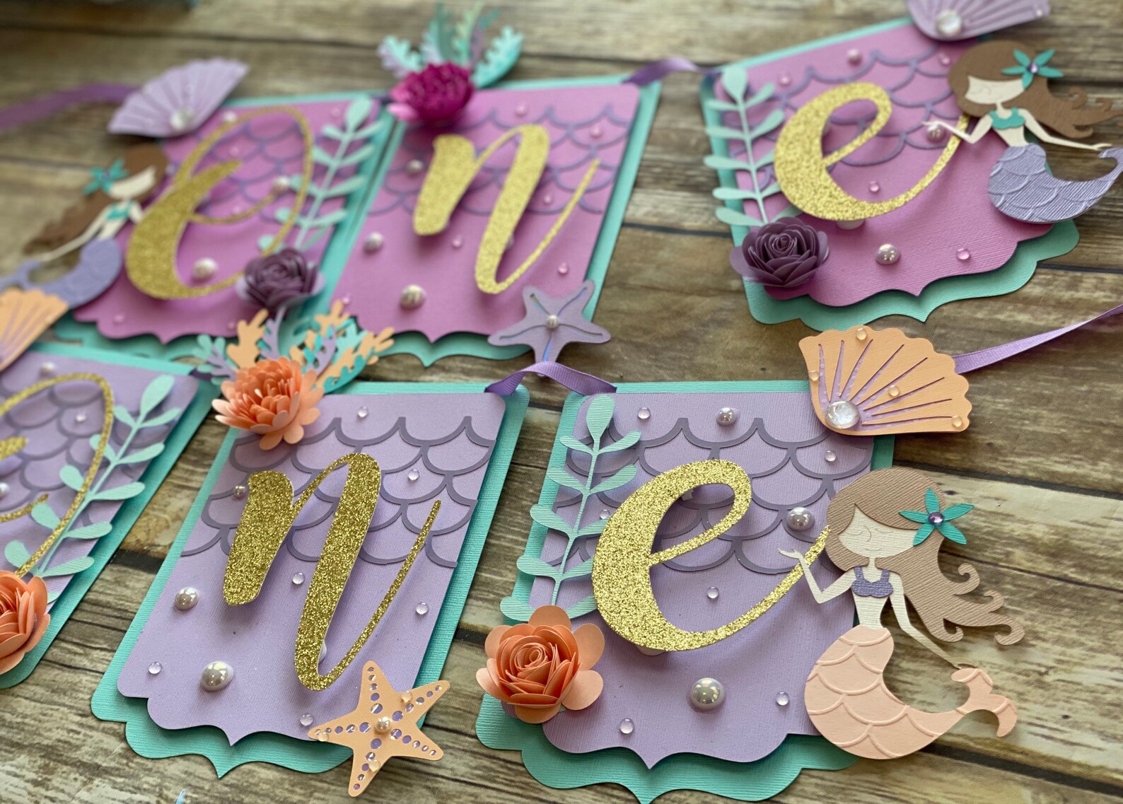 Mermaid Banner Mermaid Party Mermaid Banner High Chair - Etsy