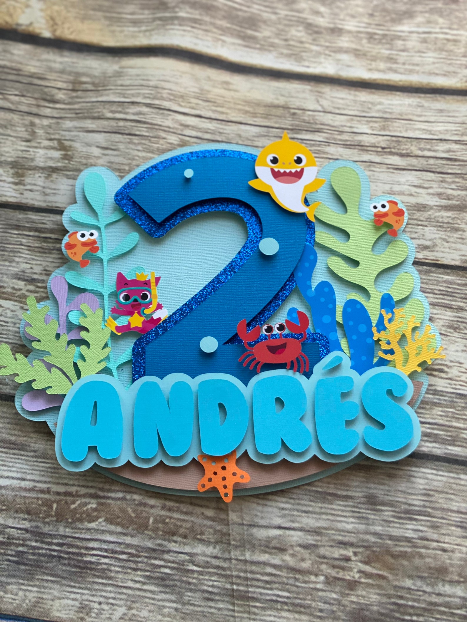 Shark Cake Topper Shark Topper - Etsy