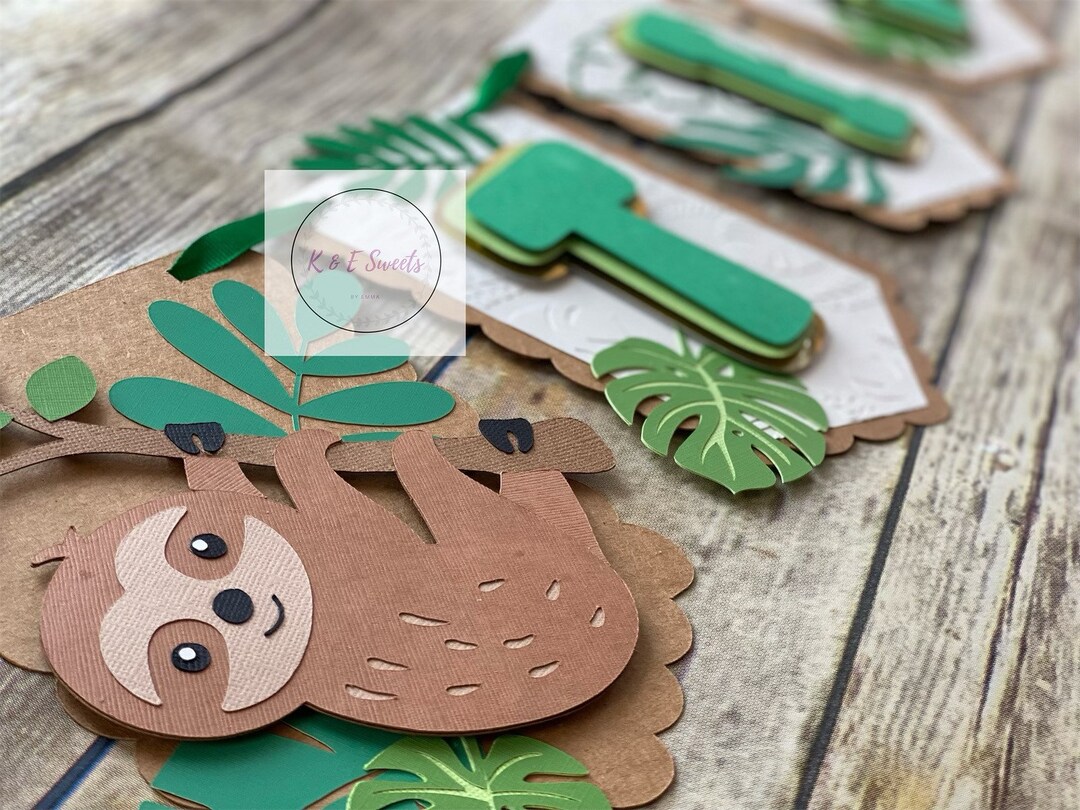 Sloth Banner, Sloth Party, Sloth - Etsy