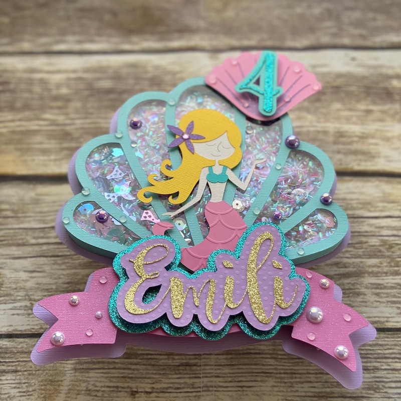 Mermaid Cake Topper - Etsy