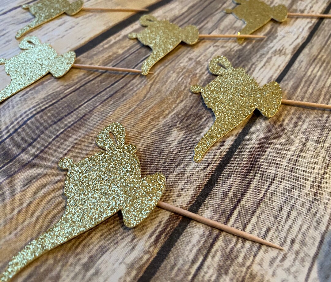 Genie Lamp Toppers, Princess Toppers, Cupcake Toppers - Etsy