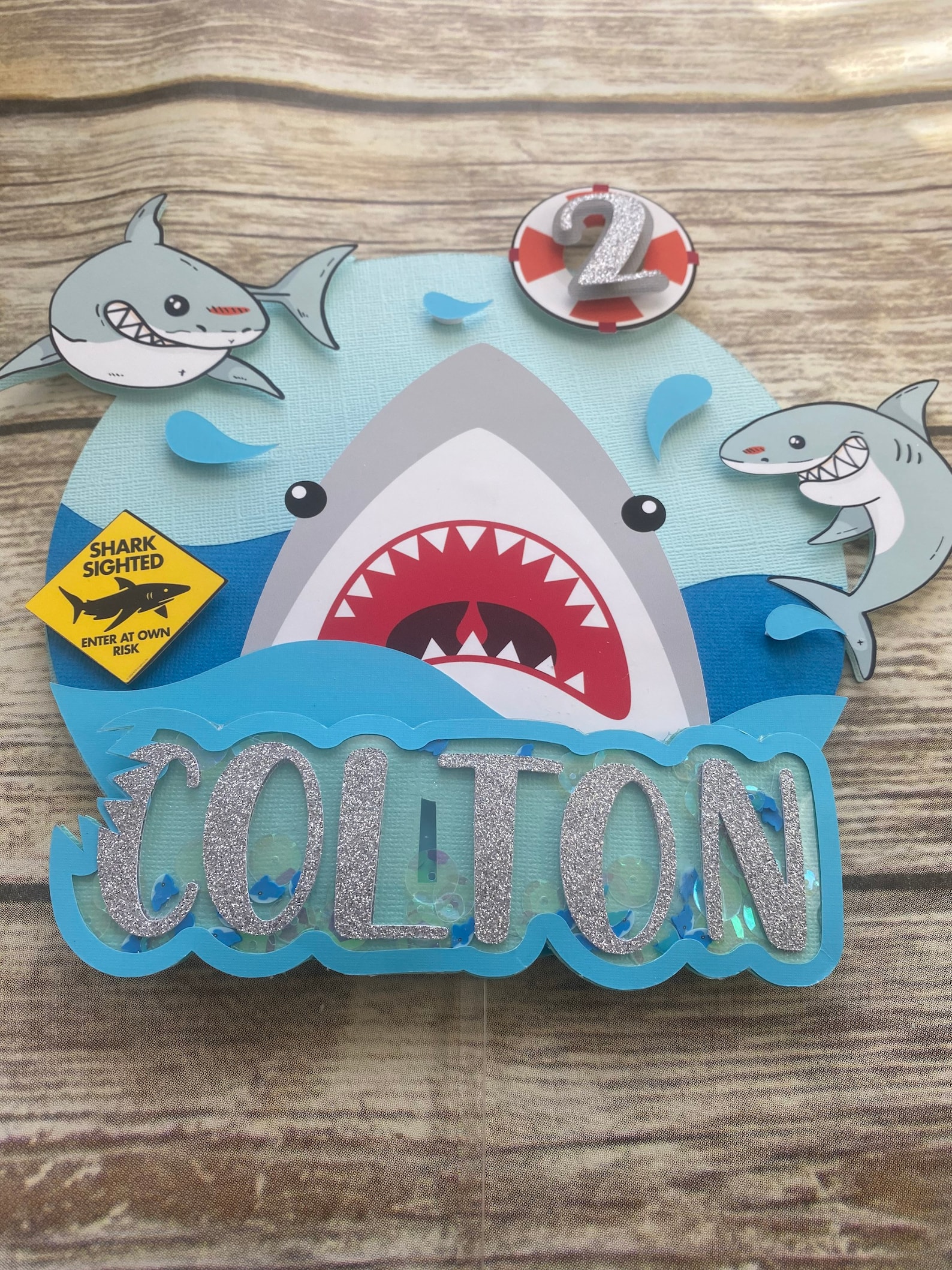 Shark Cake Topper Shark Topper Shark Party - Etsy