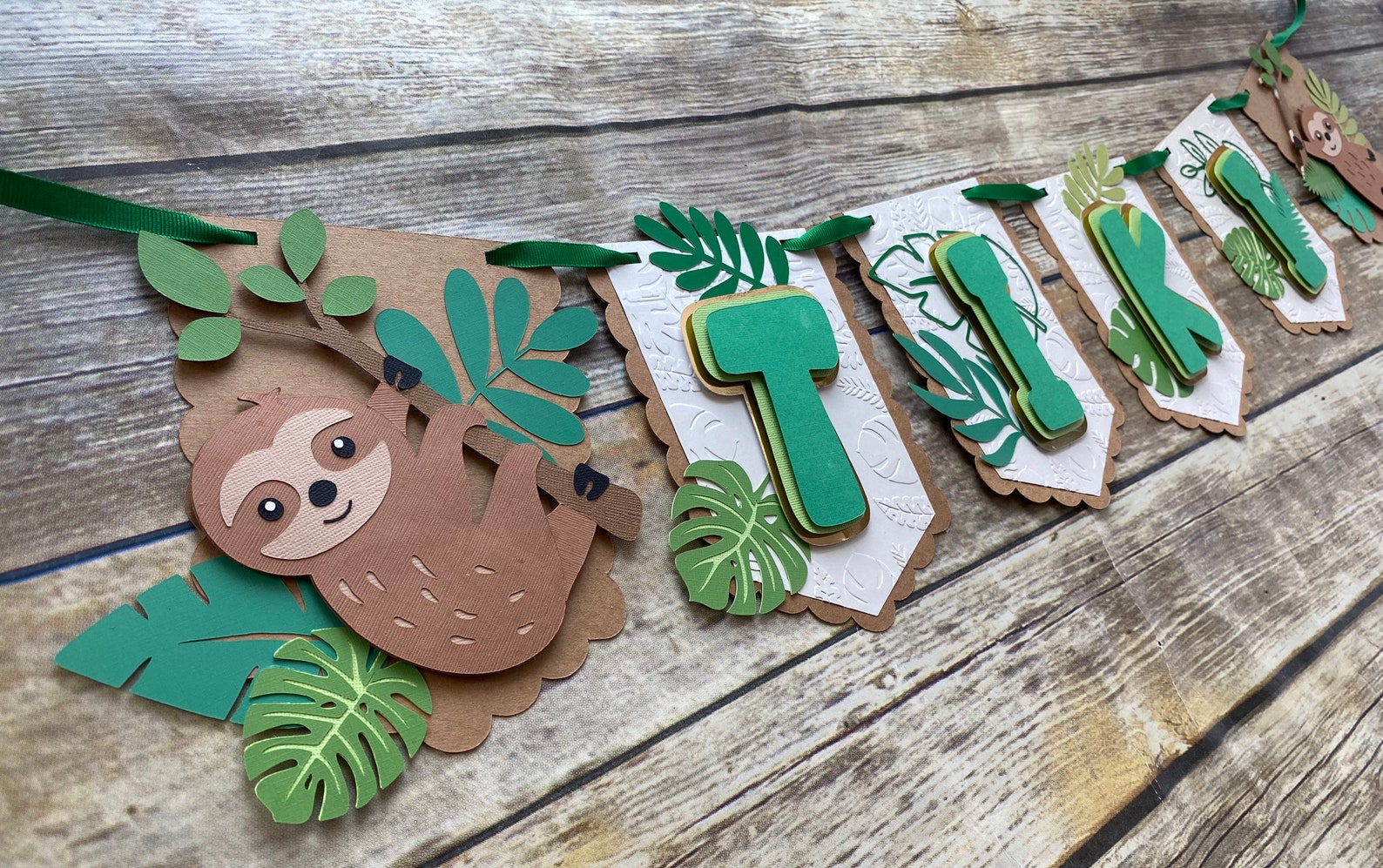 Sloth Banner Sloth Party Sloth - Etsy