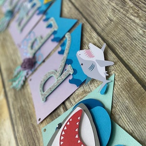 Shark Mermaid Banner, Mermaid Party, Shark Party - Etsy