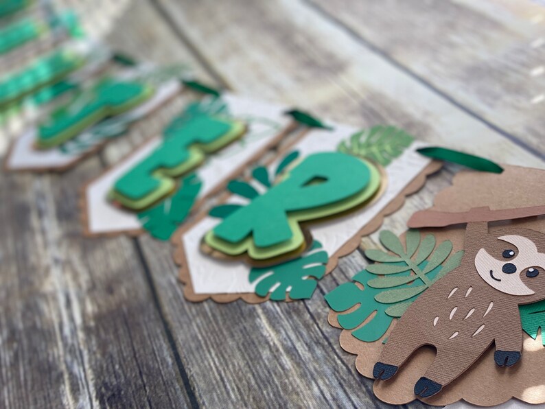 Sloth Banner Sloth Party Sloth - Etsy