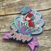 Mermaid Cake Topper, Cake Topper, Mermaid Topper, Purple - Etsy
