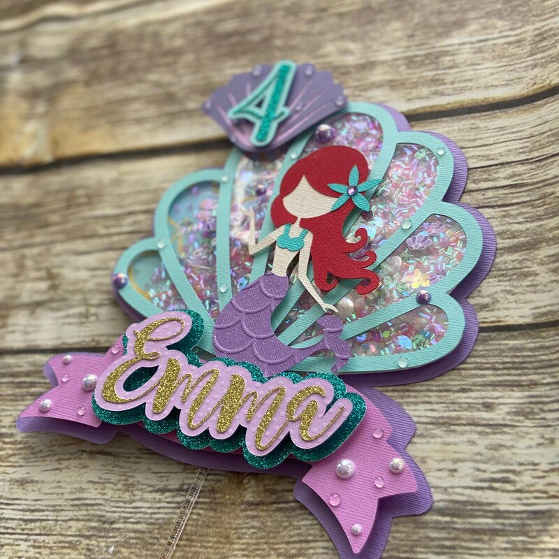 Mermaid Cake Topper - Etsy
