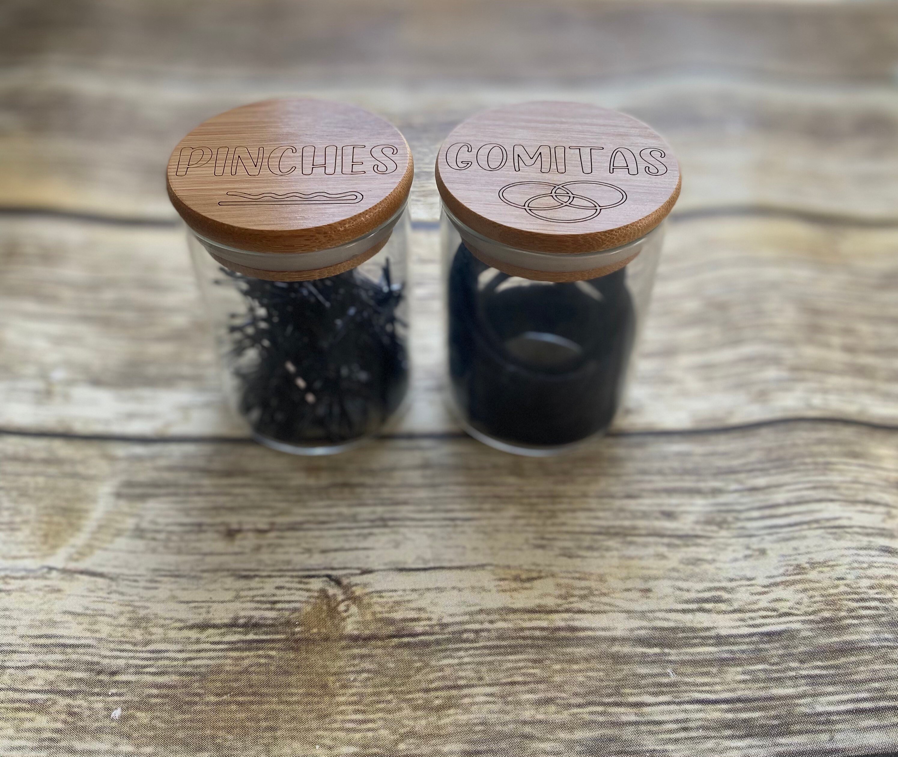 Pinche Jar Bobby Pins Spice Jar Hair Tie Jar - Etsy