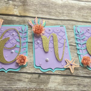 Mermaid Banner, Mermaid Party, Mermaid Banner High Chair Banner - Etsy