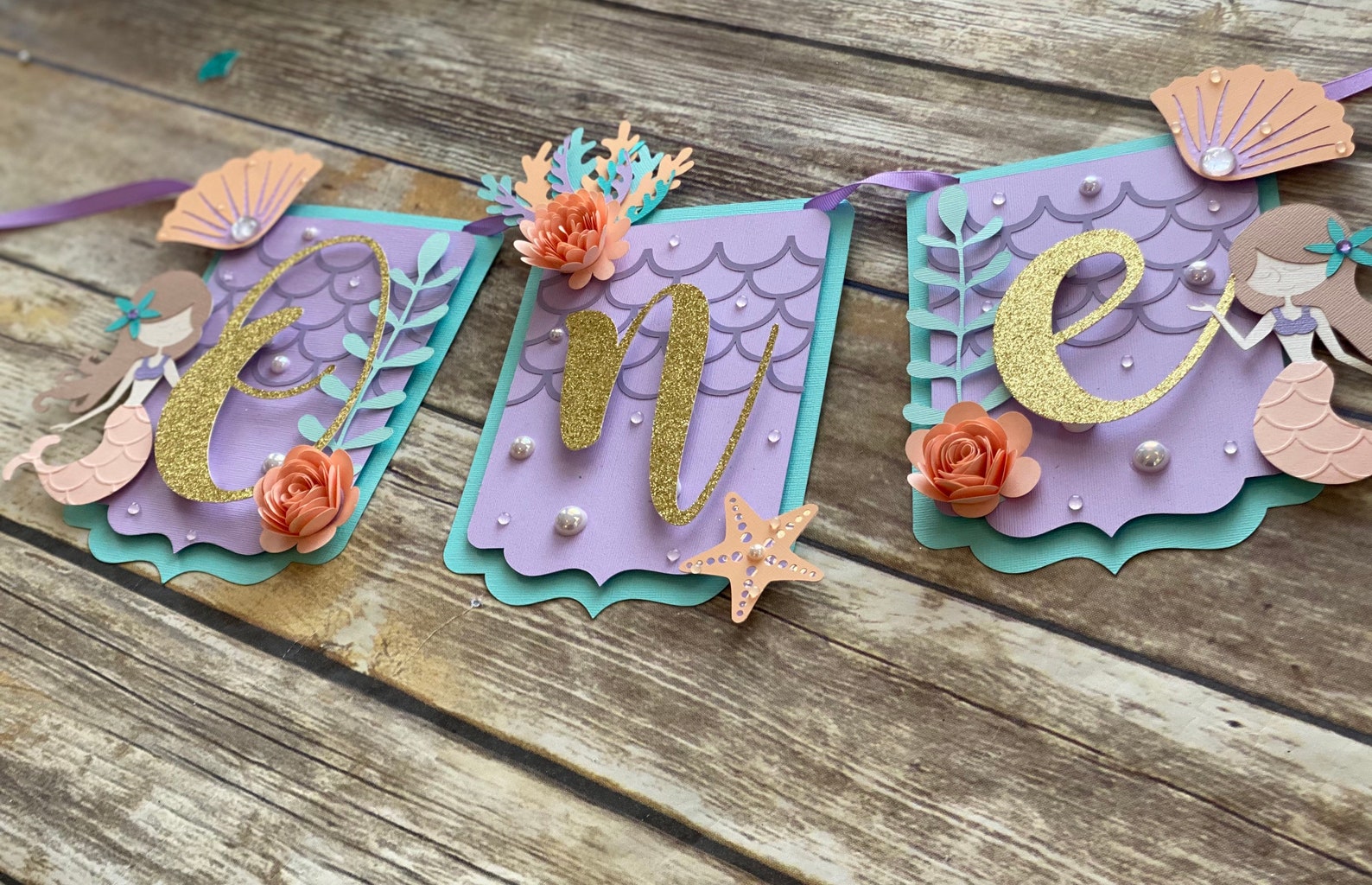 Mermaid Banner Mermaid Party Mermaid Banner High Chair - Etsy