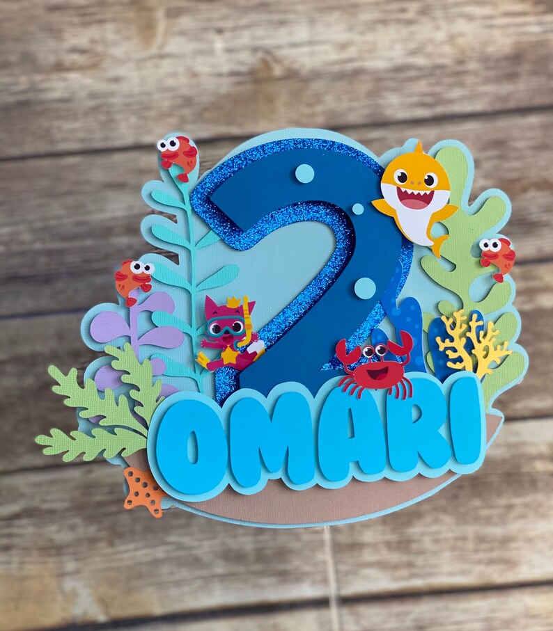 Shark Cake Topper Shark Topper - Etsy