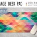 Paint Splatter Green Yellow Print Desk Mat, Mousepad, Desk Set, Home ...