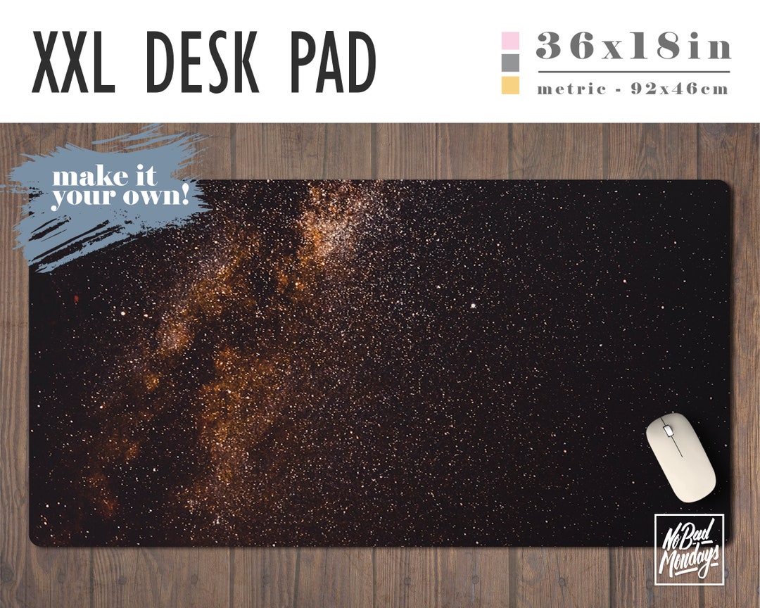 Deep Space Red Desk Pad, Extra Large Office Decor (18x36 In) - Etsy