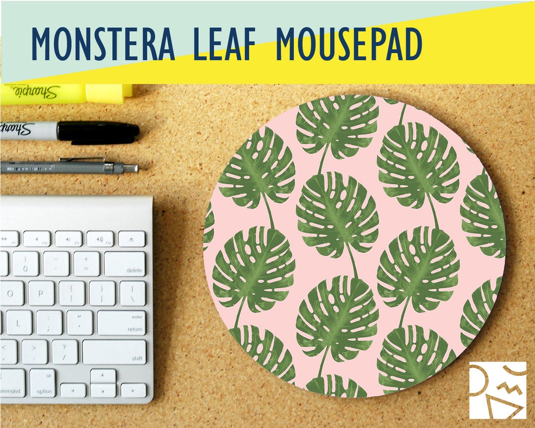 Monstera Leaf Mousepad, Home & Office, Home Office, Office Decor, Gamer ...