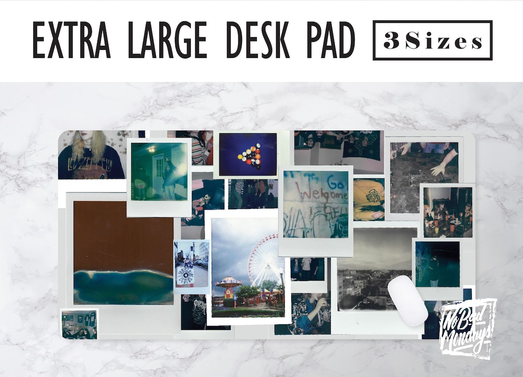 Polaroid Collage Desk Mat - 3 Sizes - High Quality Digital Print, Mouse ...