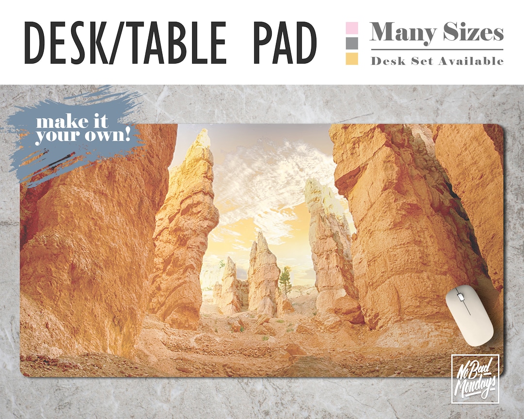 Rock Formation Desert Print Desk Mat, Extended Mouse Pad - Etsy