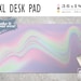 Iridescent Print Extra Large Desk Pad 36x18in, Home Office, Office ...