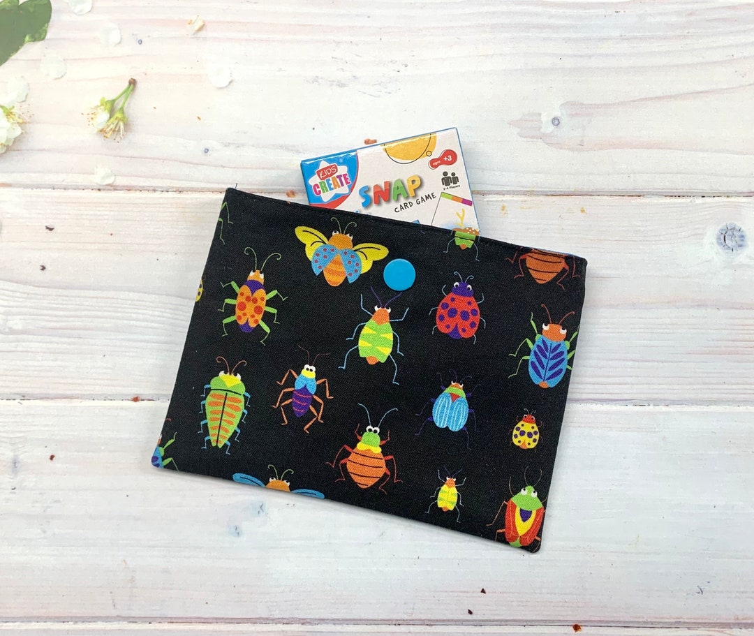 Insect Fabric Carry Pouch With Card Game - Kids Travel Gift - Etsy