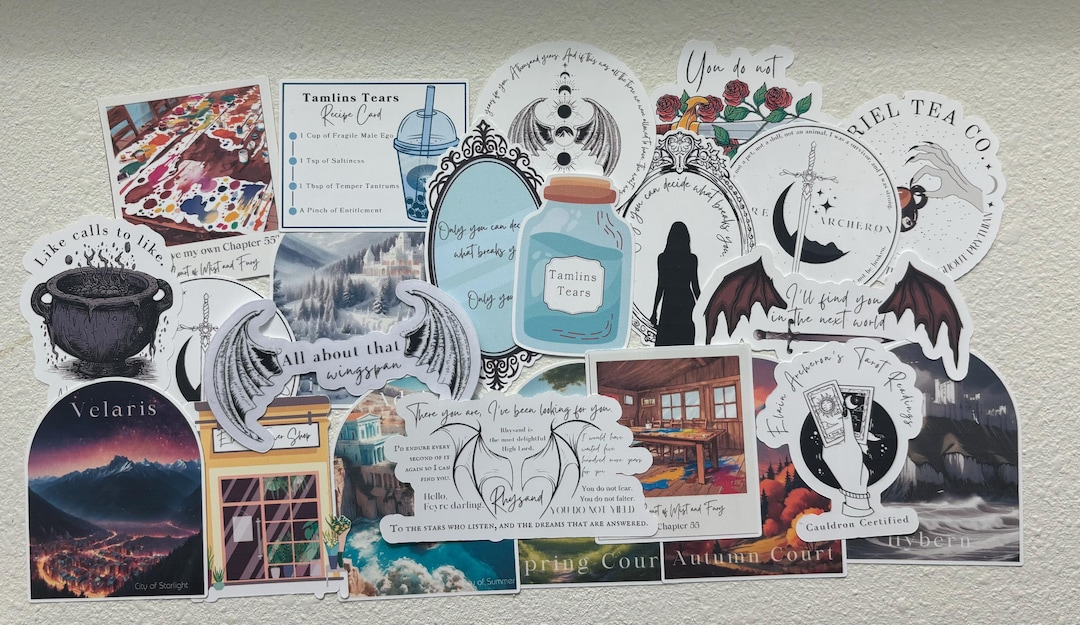 ACOTAR Cute Stickers, Rhysand Stickers, Rhysand and Feyre, A Court of ...