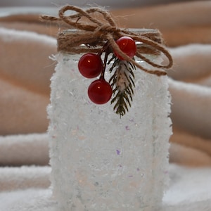 Snow Flake Mason Jar, Winter Mason Jar, Christmas Decor, Winter Decor ...