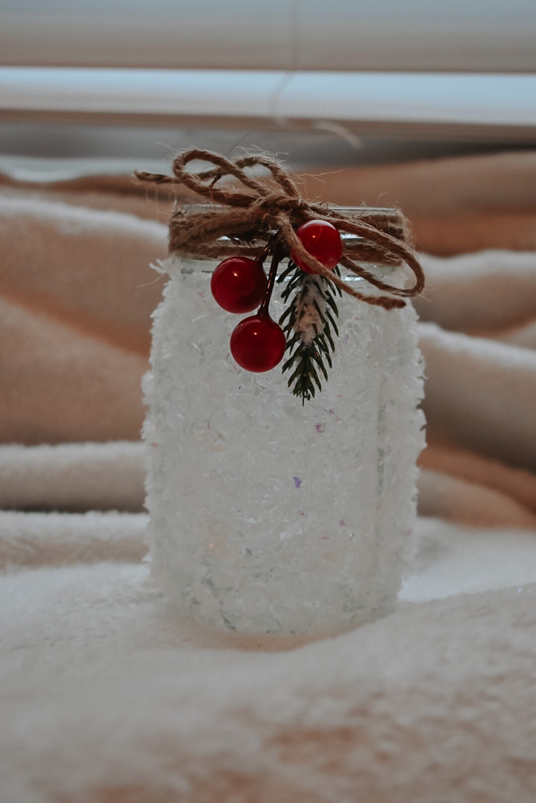 Snow Flake Mason Jar, Winter Mason Jar, Christmas Decor, Winter Decor ...