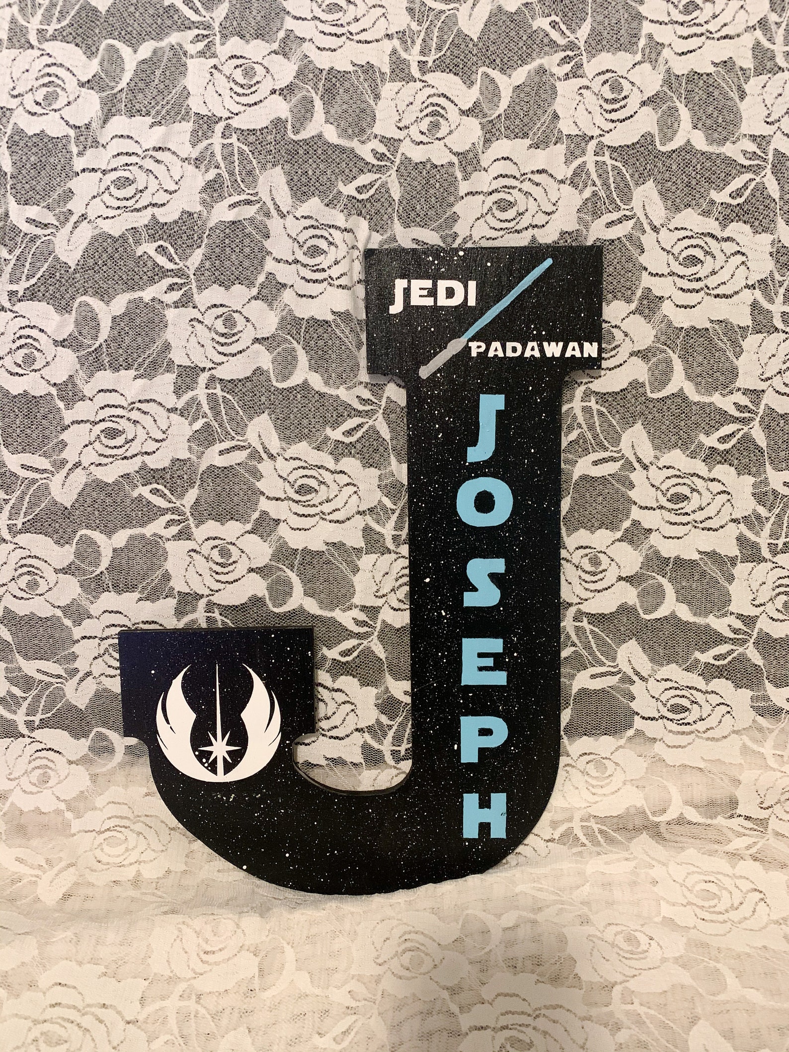 Star Wars Jedi Space Painted Letter, Painted Letter Star Wars Nursery ...