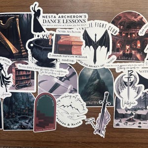 ACOTAR Cute Stickers, ACOTAR Stickers, Cassian Stickers, Nesta and ...
