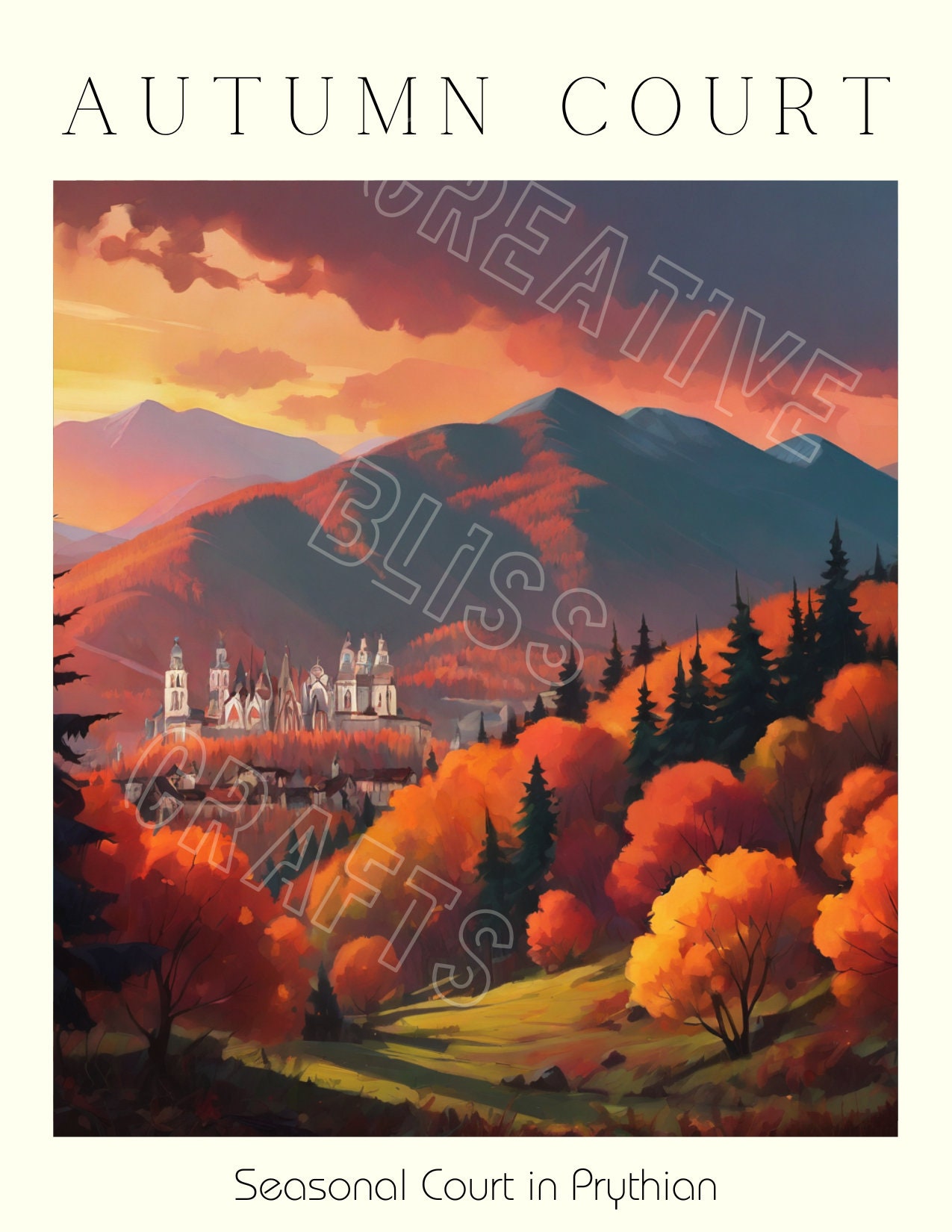 ACOTAR Travel Posters Digital Art, Download Poster, Mug, Shirts ACOTAR ...