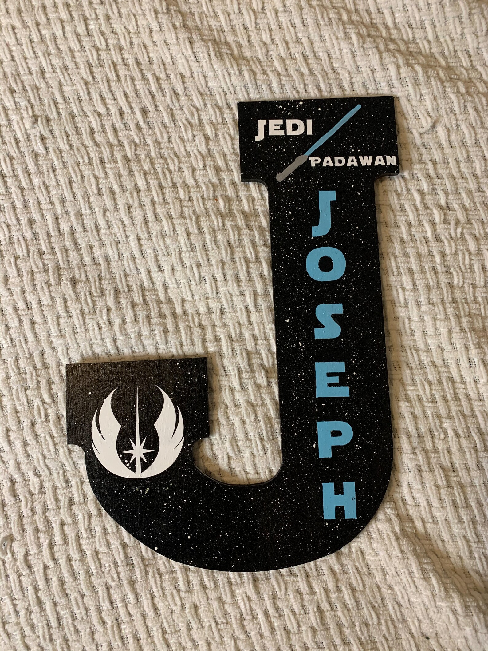 Star Wars Jedi Space Painted Letter, Painted Letter Star Wars Nursery ...