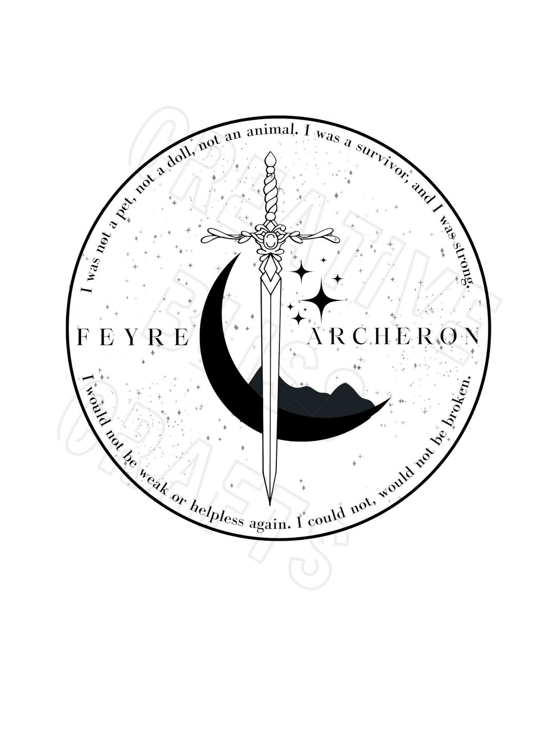 ACOTAR Feyre Cut Files for Cricut, ACOTAR Designs for Sublimation ...