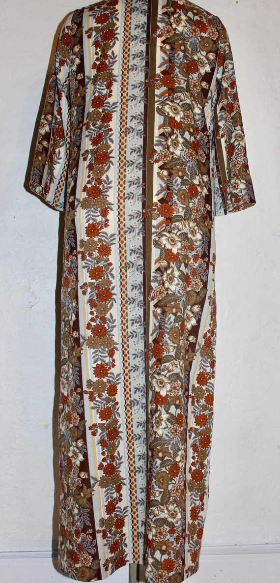 1970 maxi interior dress / Long Vintage Bathrobe with… - Gem
