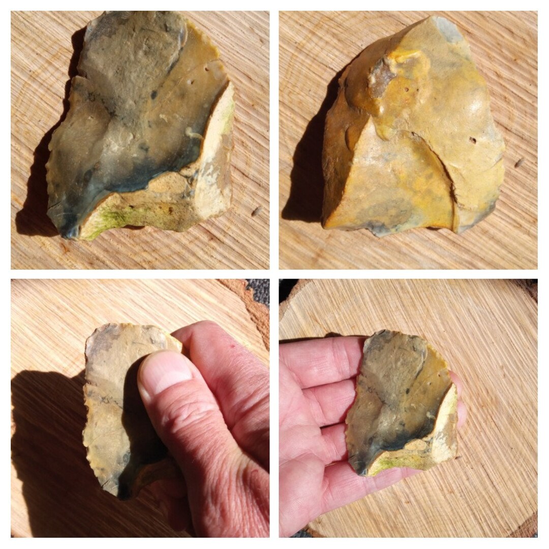 British Worked Flint Neolithic Ancient Primal Primitive Artifact ...