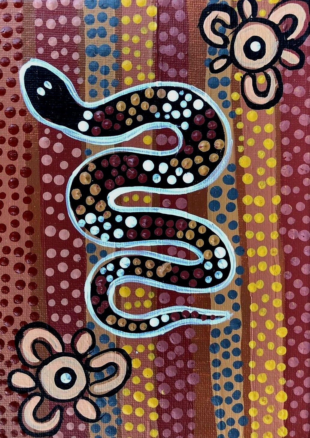 Australian Aboriginal Animal Art Snake