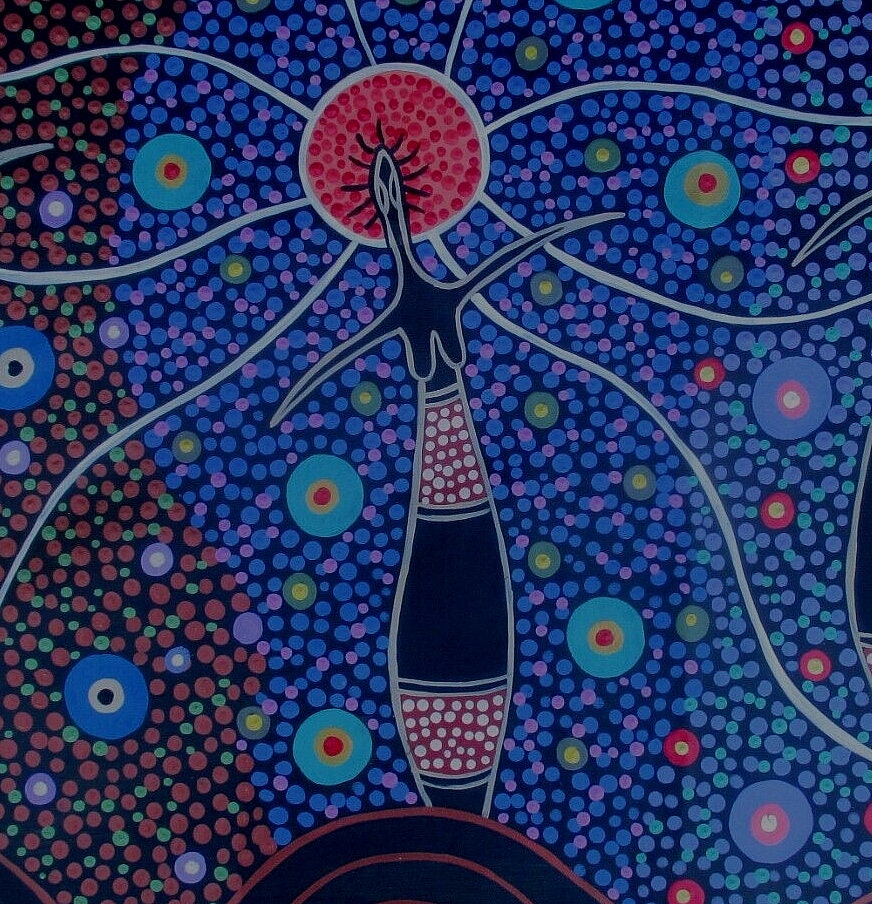 New Three Sisters Painting Aboriginal Art on Canvas Hand Painted in ...