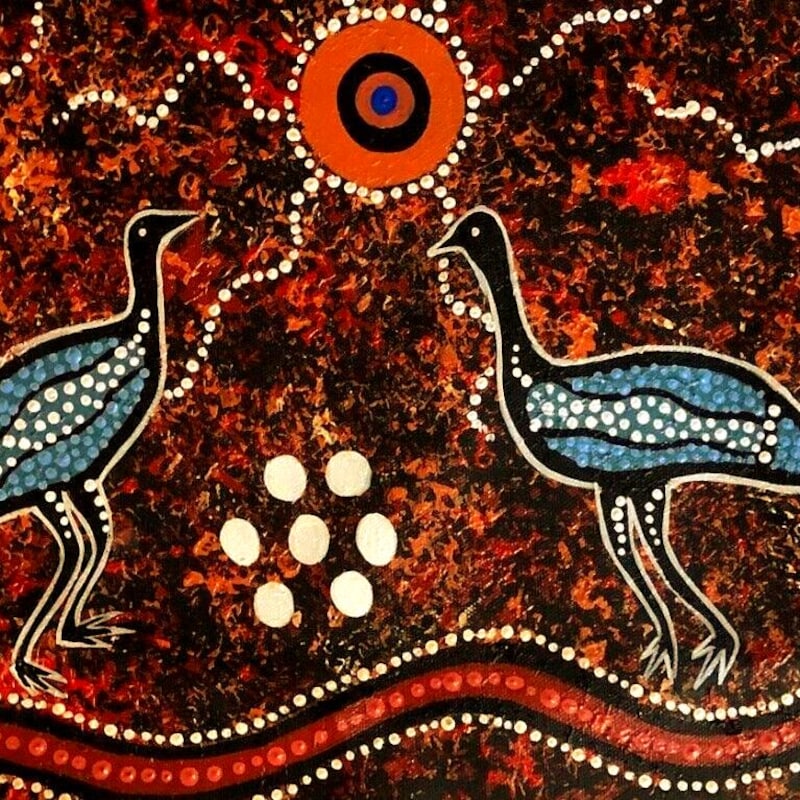Emu Aboriginal Art - Etsy Australia