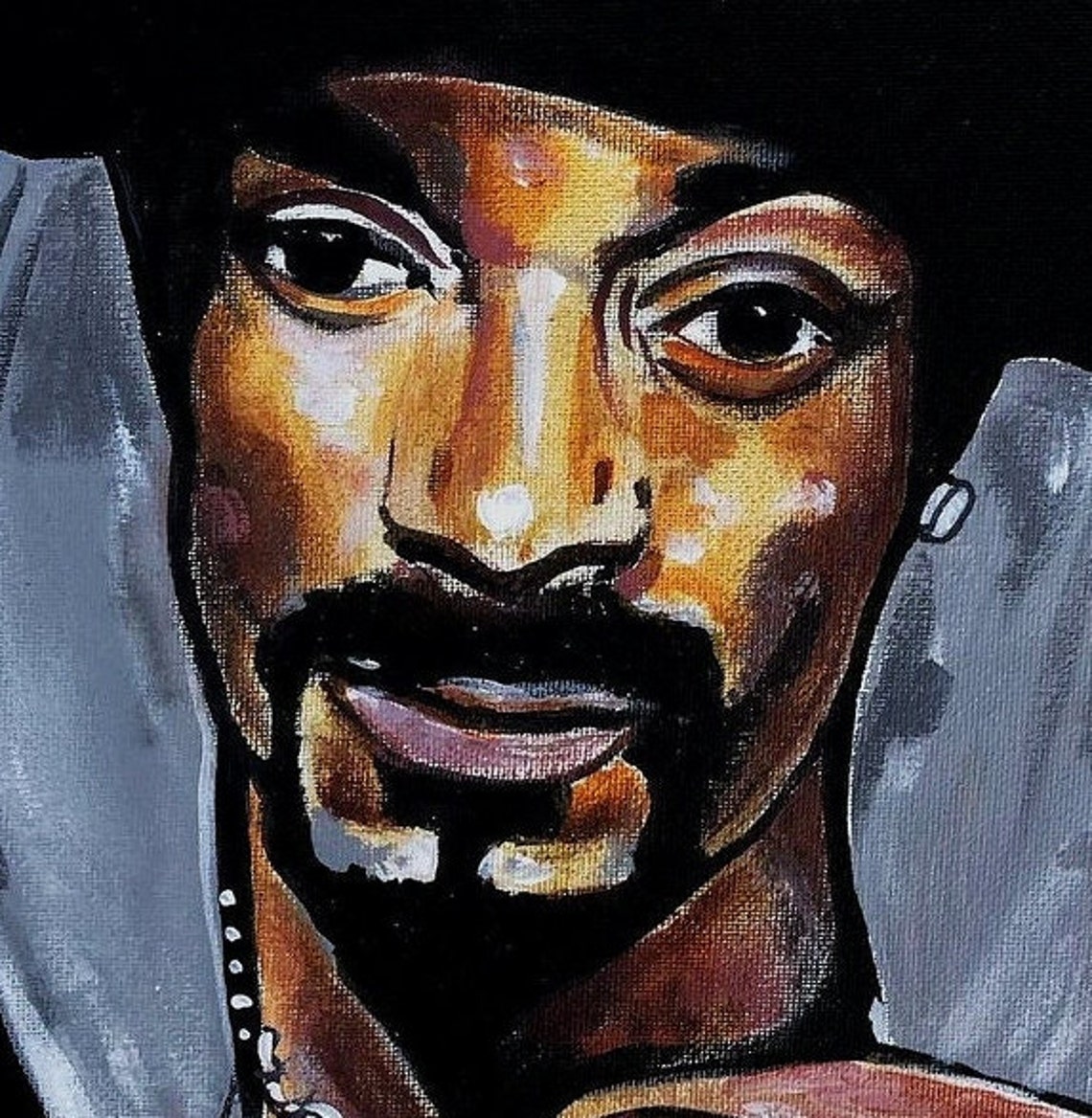 Snoop Dog Original Portrait Painting Realism in Acrylics on Canvas ...