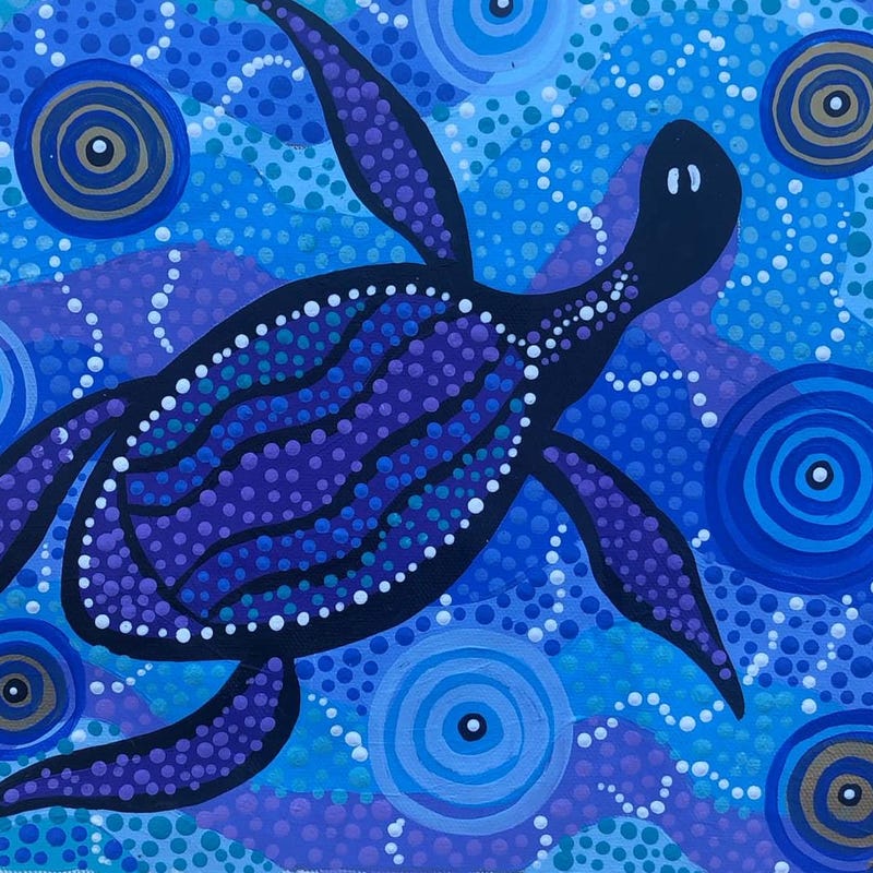 Aboriginal Art Turtles - Etsy Australia
