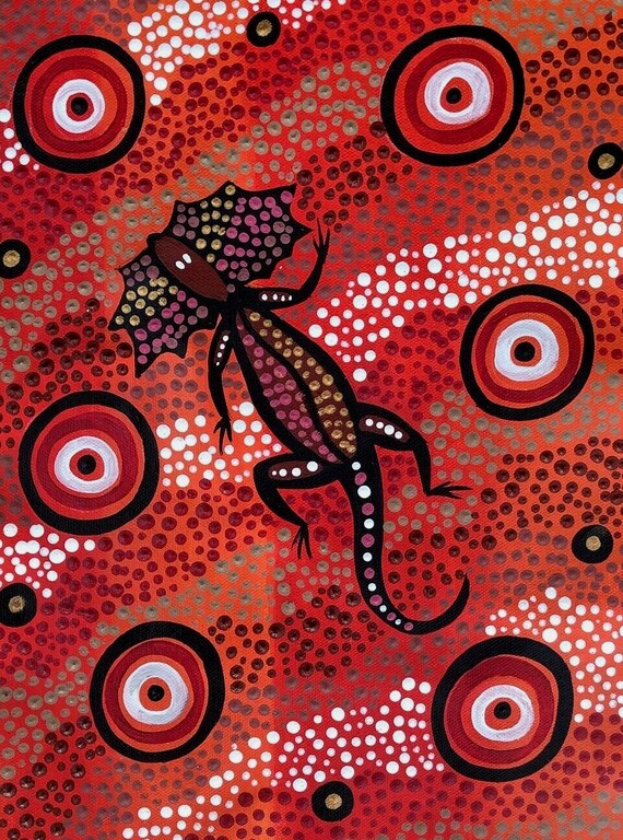Aboriginal Art Lizard