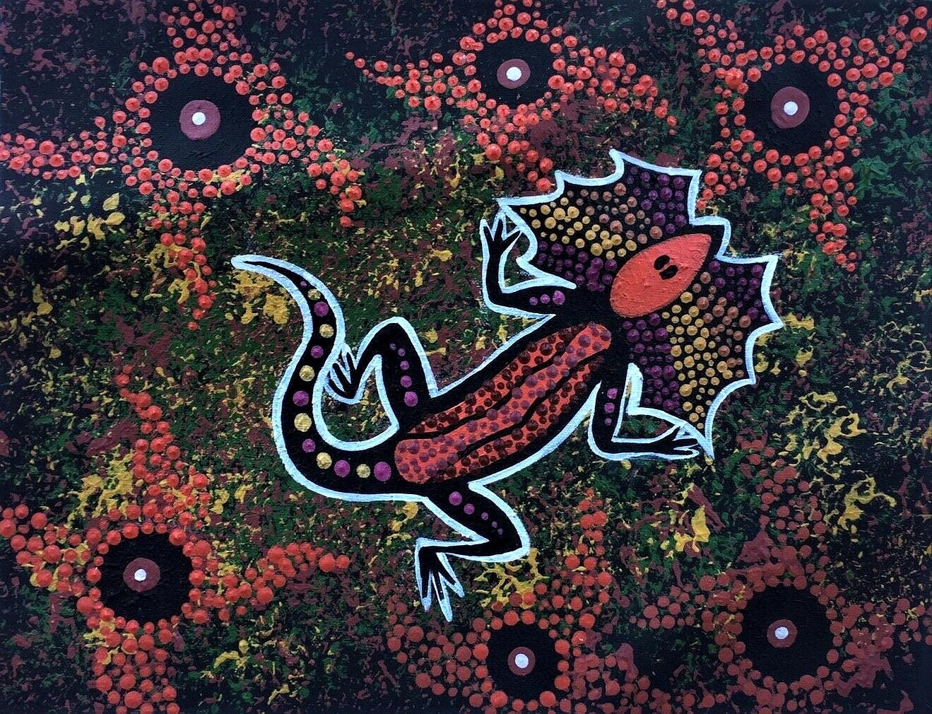 Aboriginal Lizard Painting
