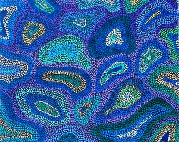 Aboriginal Art Australia Pilbara Painted Rock Art Deco Wallpaper ...