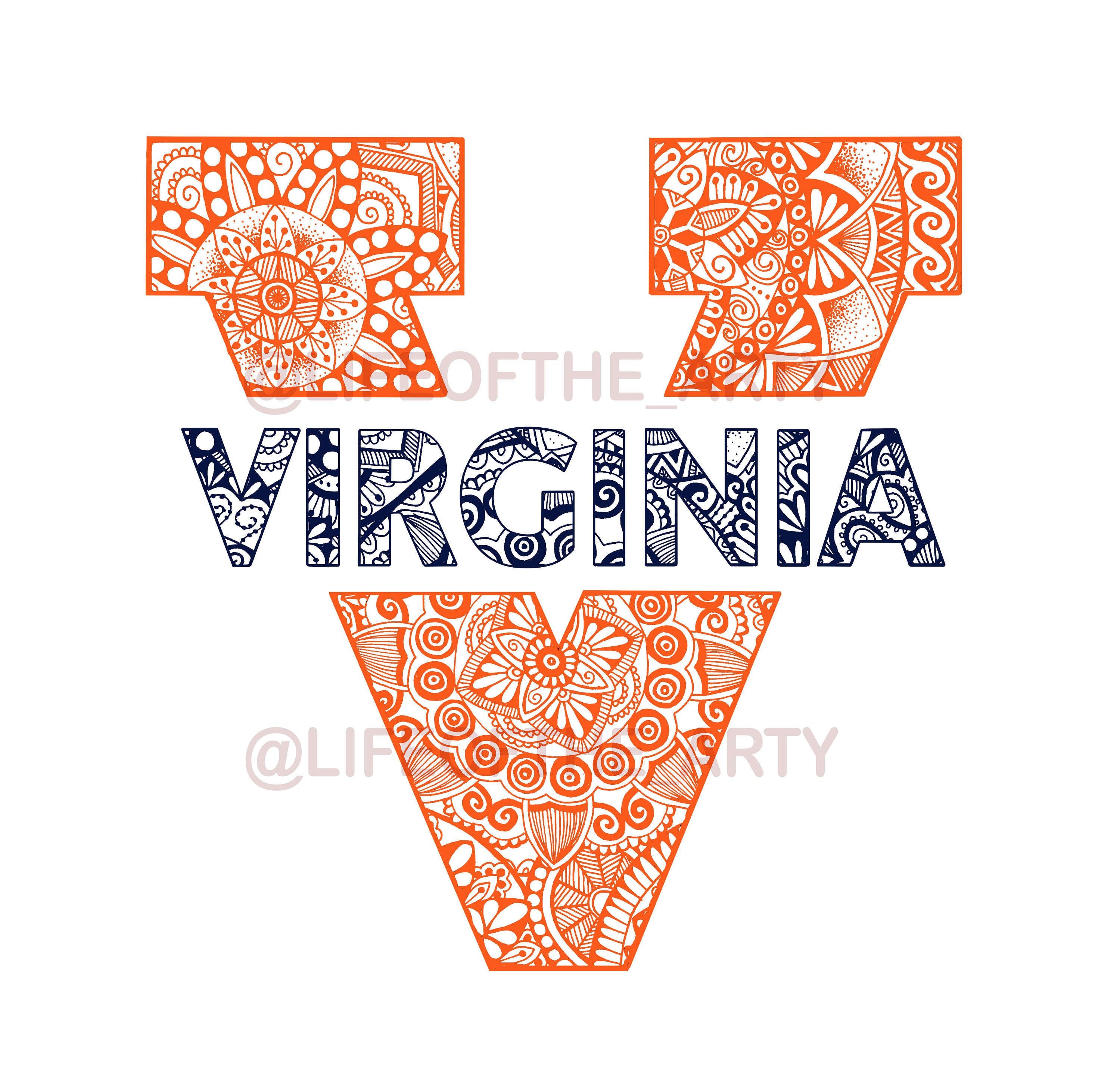 University of Virginia Logo Print Wall Art | Etsy