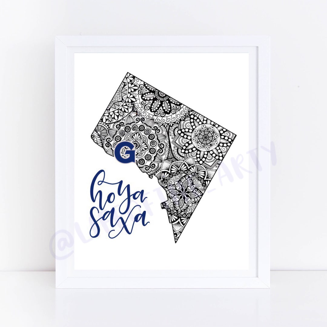 Georgetown University Logo Print | Wall Art - Etsy