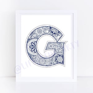 Hand-drawn Georgetown University Logo Print - Etsy