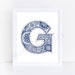 Hand-drawn Georgetown University Logo Print - Etsy