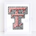 Texas Tech Logo Print | Wall Decor - Etsy