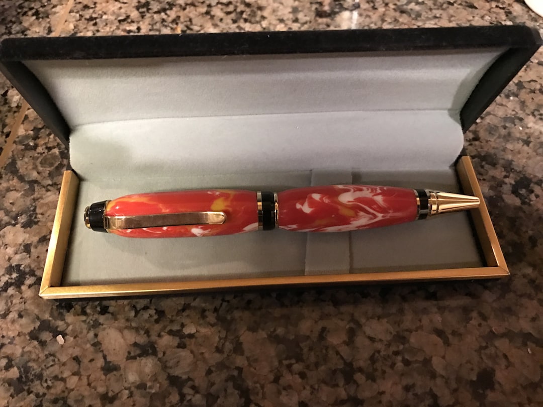 KC Chiefs Colors Handcrafted Acrylic Pens KC Chiefs Colors - Etsy